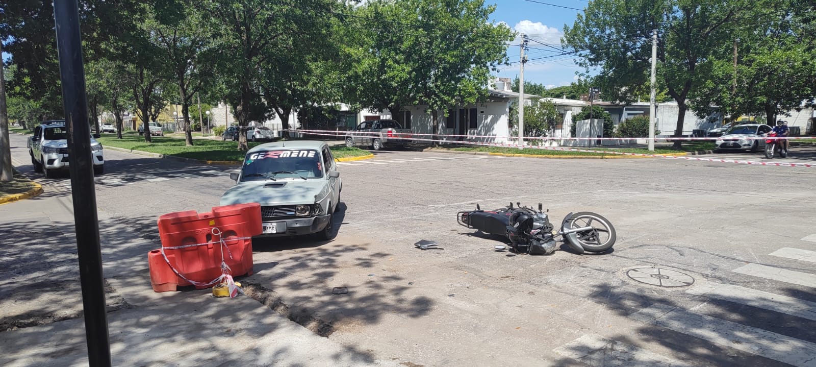 Un motociclista con lesiones graves por un accidente en 9 de Julio y ...