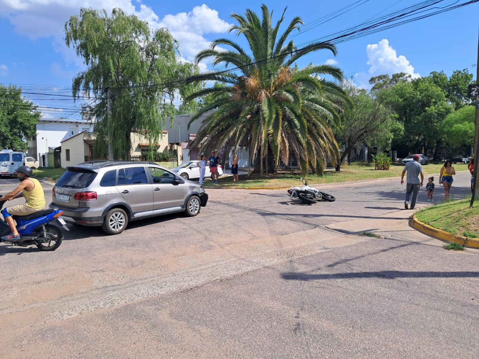 Accidente en la esquina de Tomas Davis y Baldovino | OesteBA